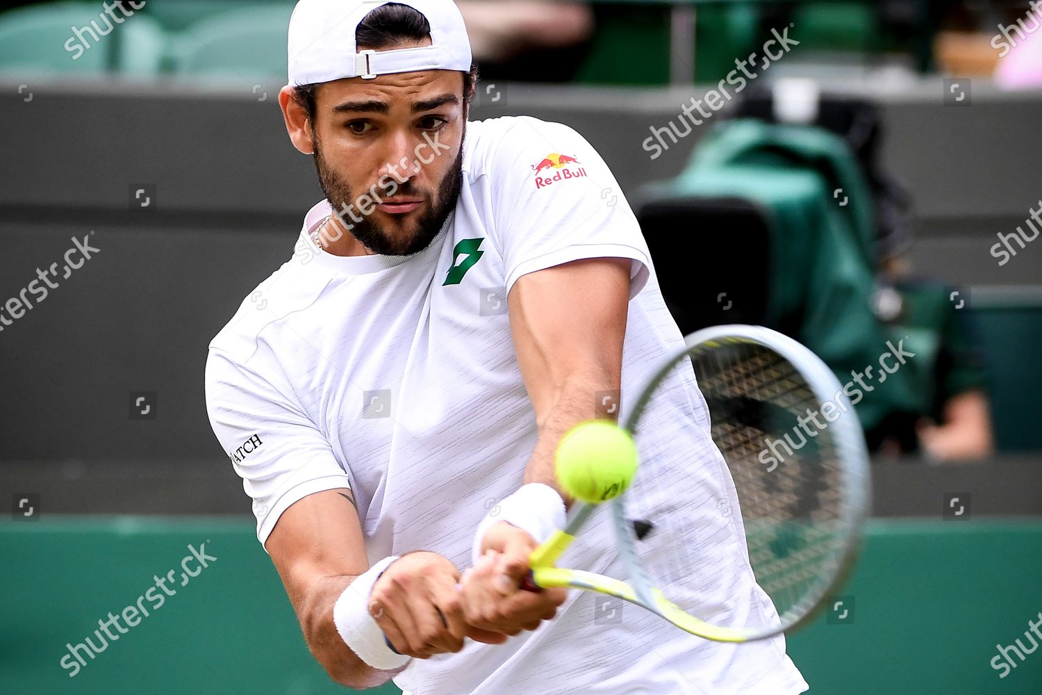 Matteo Berrettini Italy Hits Backhand During Editorial Stock Photo - Stock Image | Shutterstock