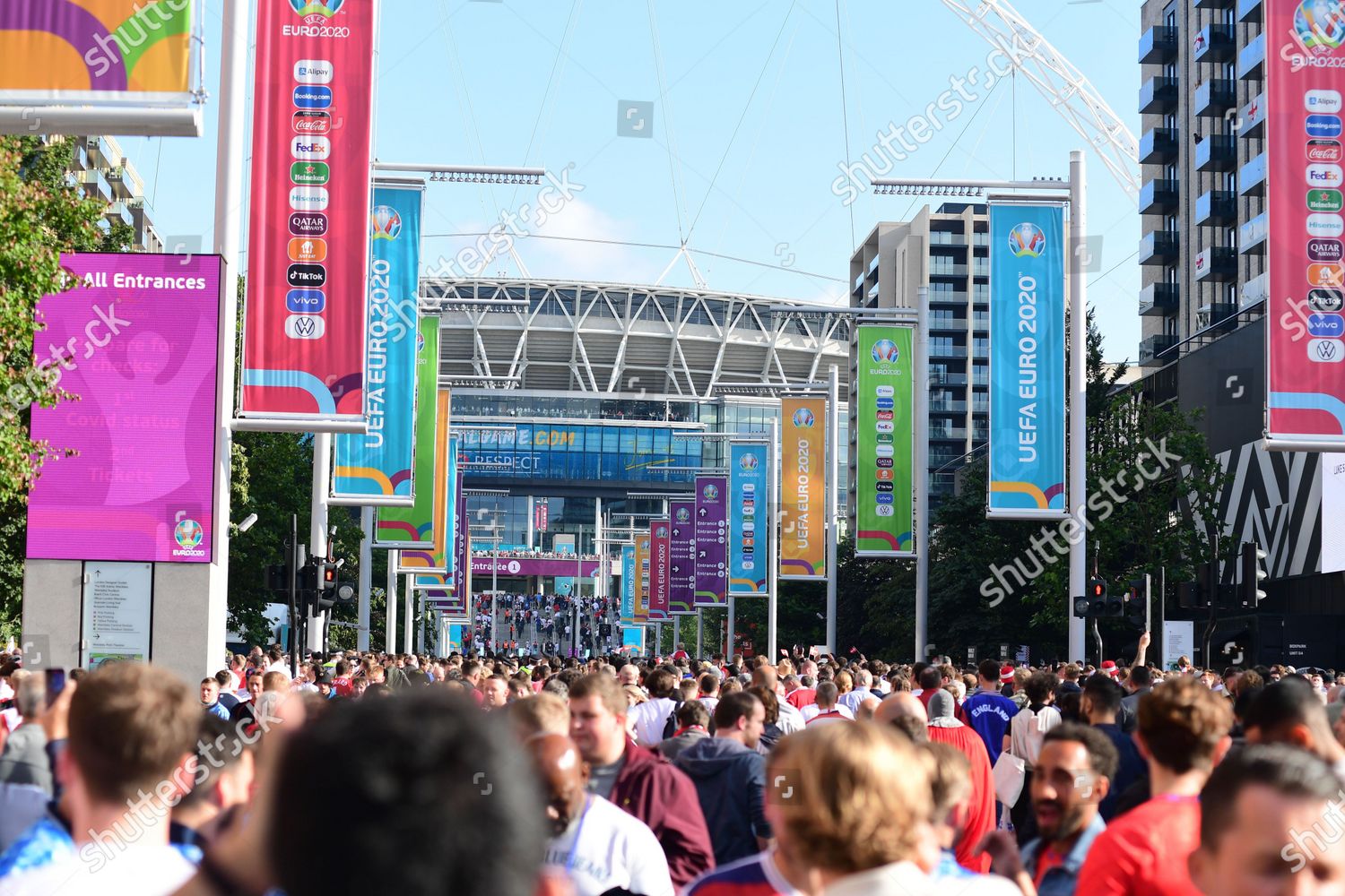 Fans Arrive European Cup Semi Final Editorial Stock Photo - Stock Image ...