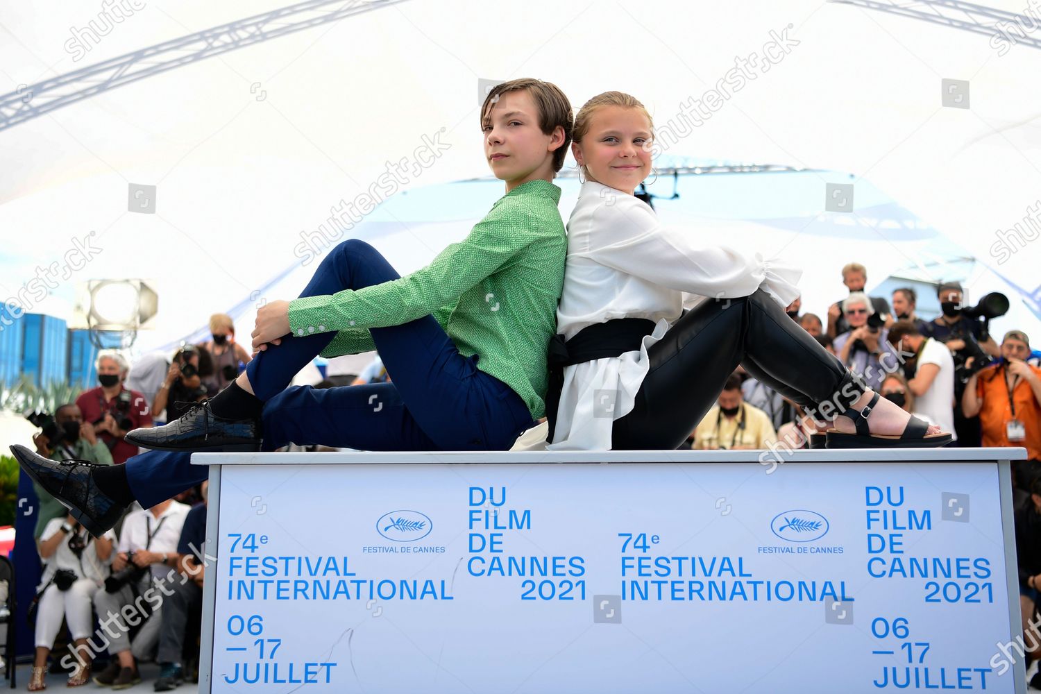 Laura Verlinden Gunter Duret Pose During Editorial Stock Photo - Stock ...