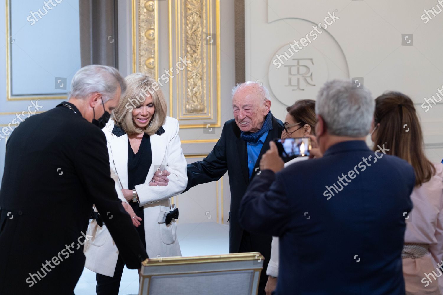 Brigitte Macron Edgar Morin Editorial Stock Photo - Stock Image ...
