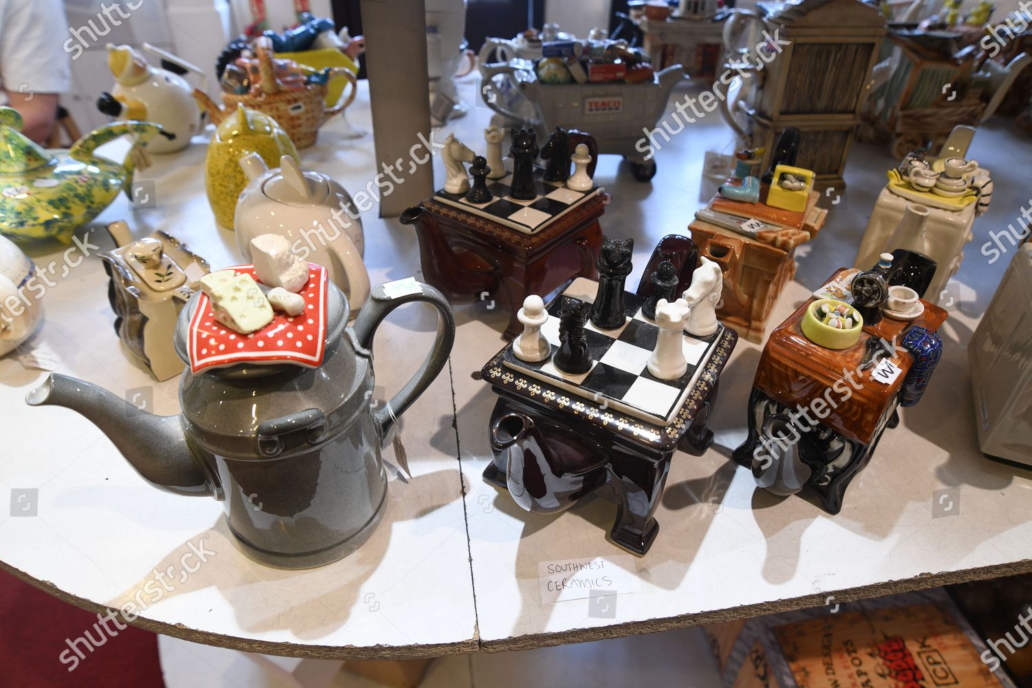 Gill Wing Teapot Collection Editorial Stock Photo - Stock Image ...