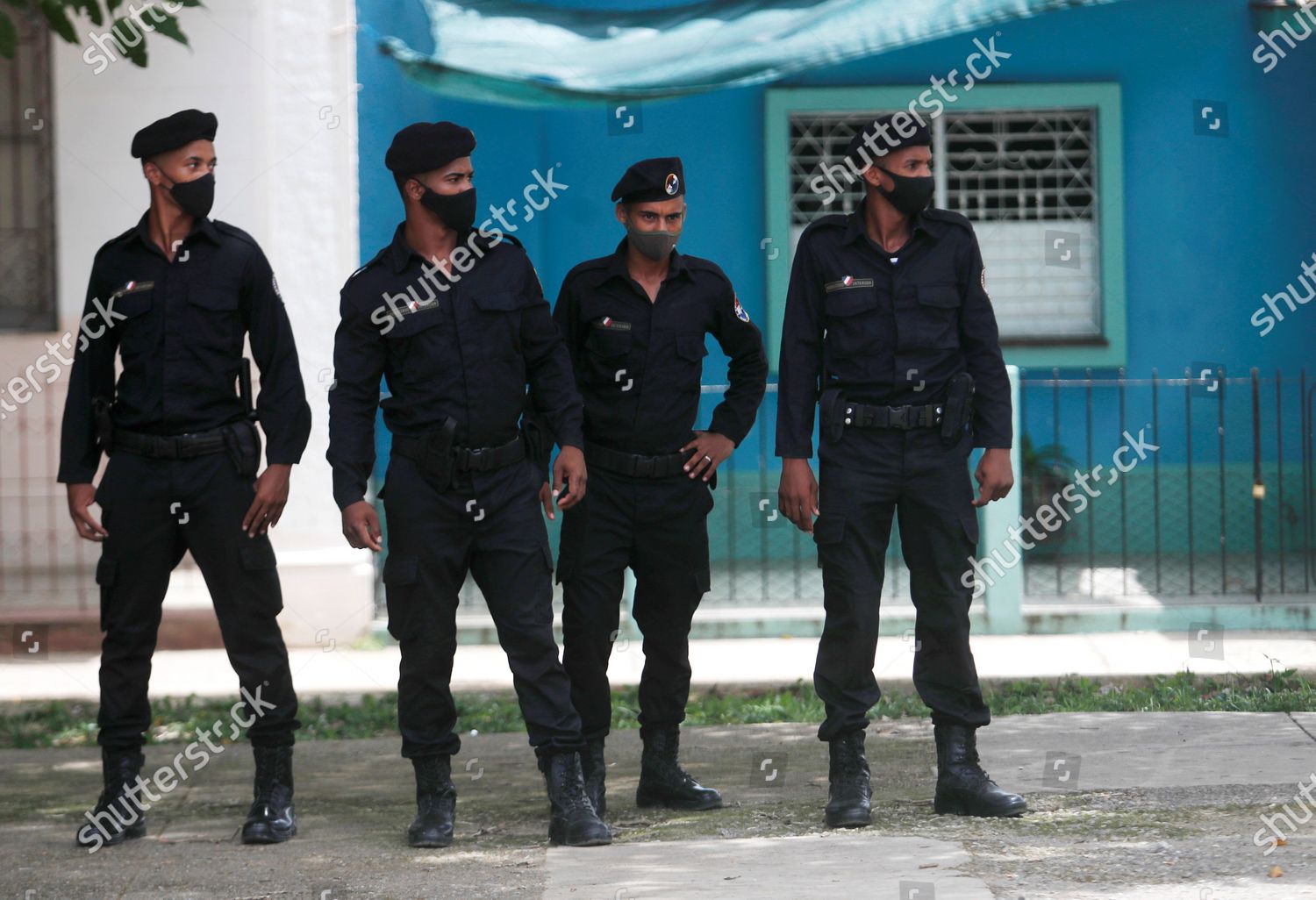 Members Cuban Special Brigade Stand On Editorial Stock Photo - Stock ...