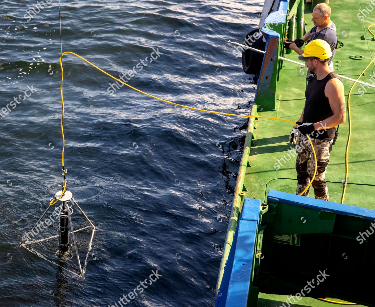 Operators Instrument Mesotech Scanning Sonar That Editorial Stock Photo ...
