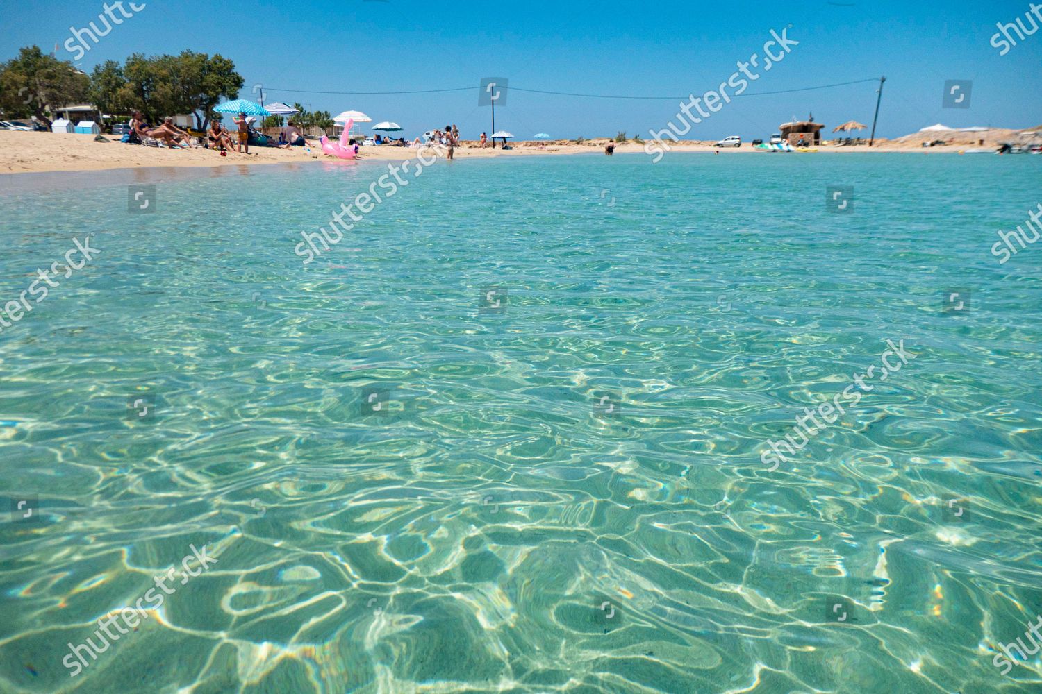Tourism Greece Stavros Beach Located Akrotiri Editorial Stock Photo ...