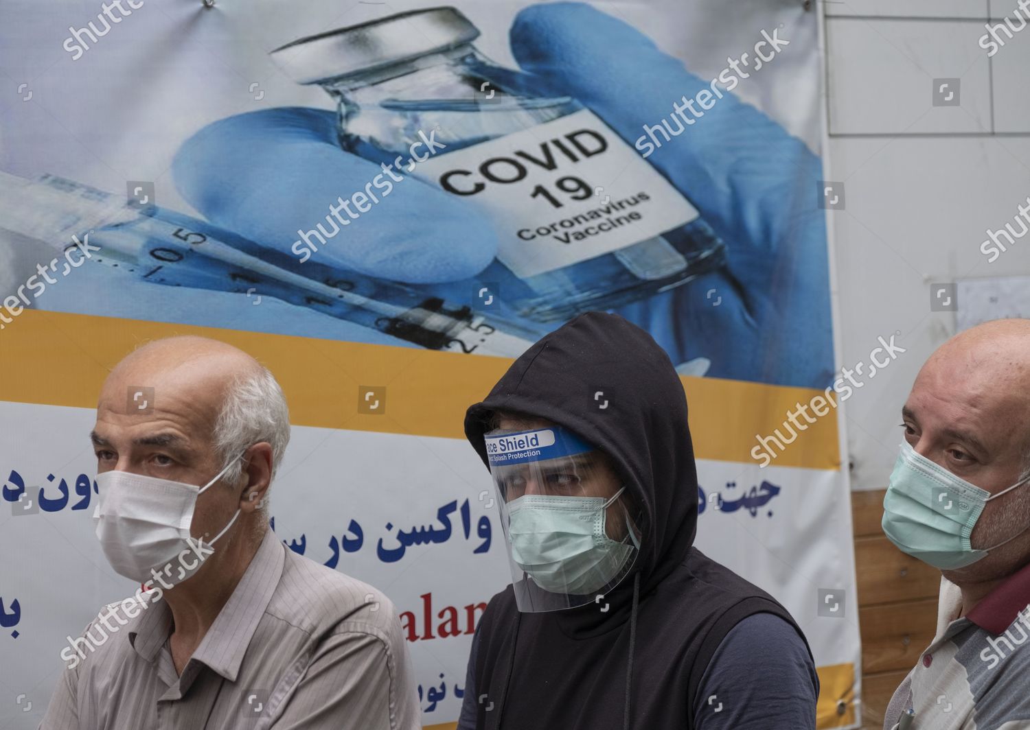 Iranian Men Wearing Protective Face Masks Editorial Stock Photo - Stock ...