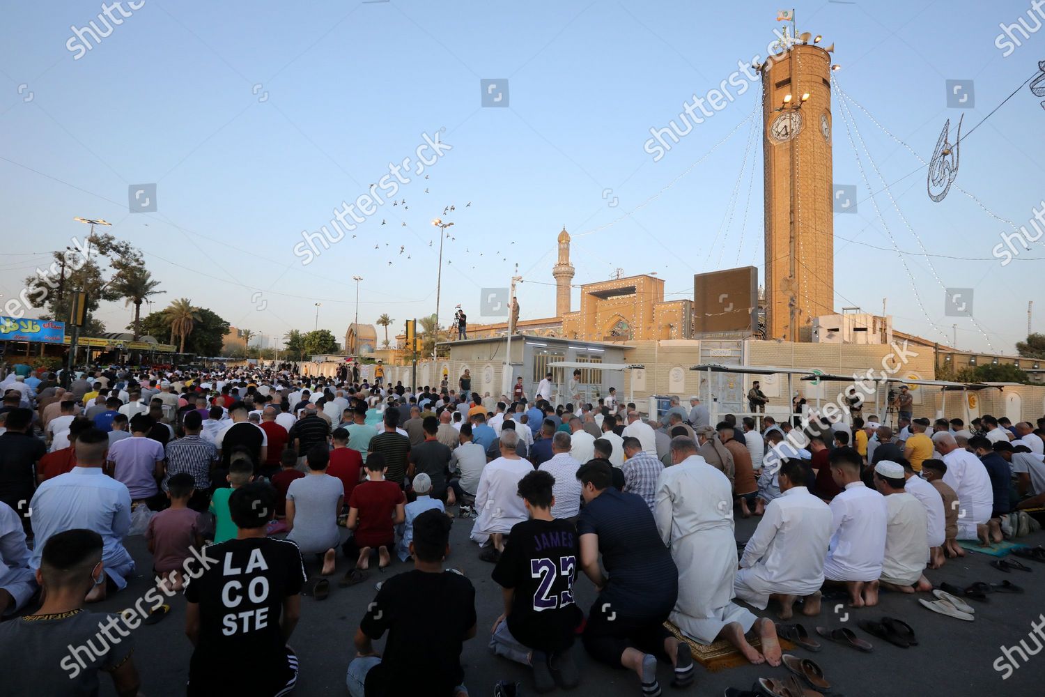 Iraqi Sunni Muslims Perform Eid Aladha Editorial Stock Photo - Stock ...