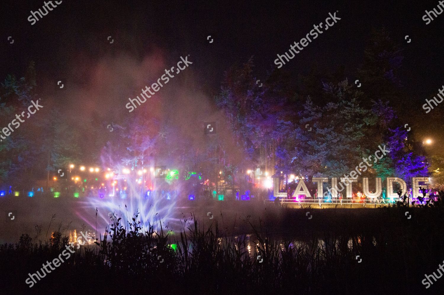 Late Night Festival Goers Editorial Stock Photo - Stock Image ...
