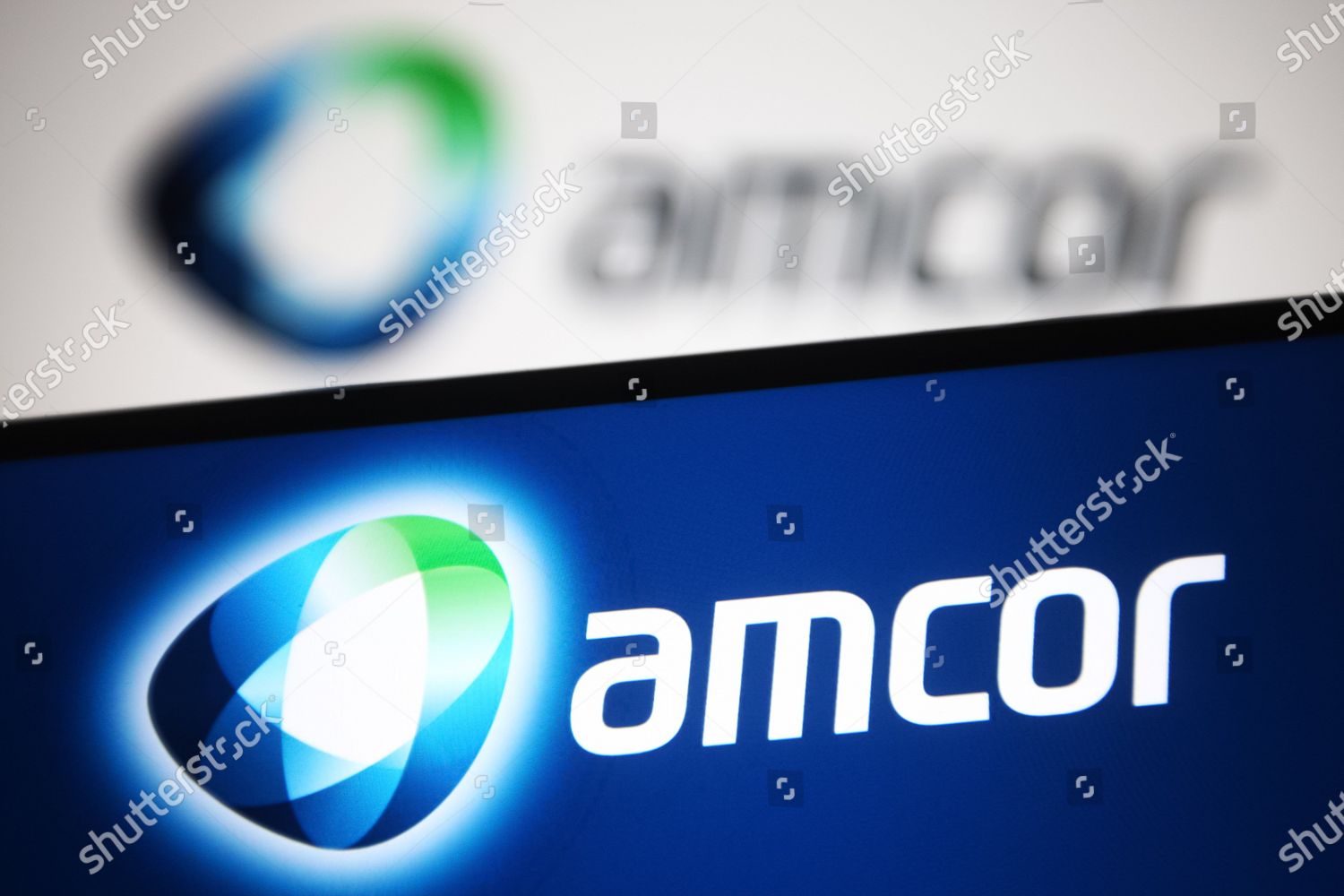 This Photo Illustration Amcor Logo Seen Editorial Stock Photo - Stock ...