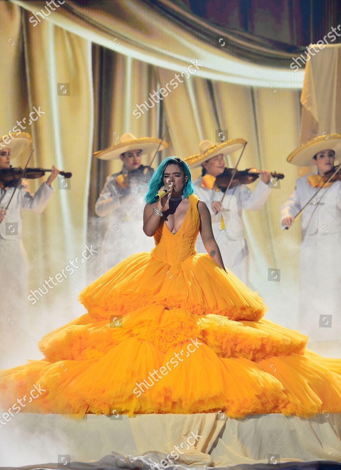 Karol G Performs Onstage Perform Onstage Editorial Stock Photo - Stock ...