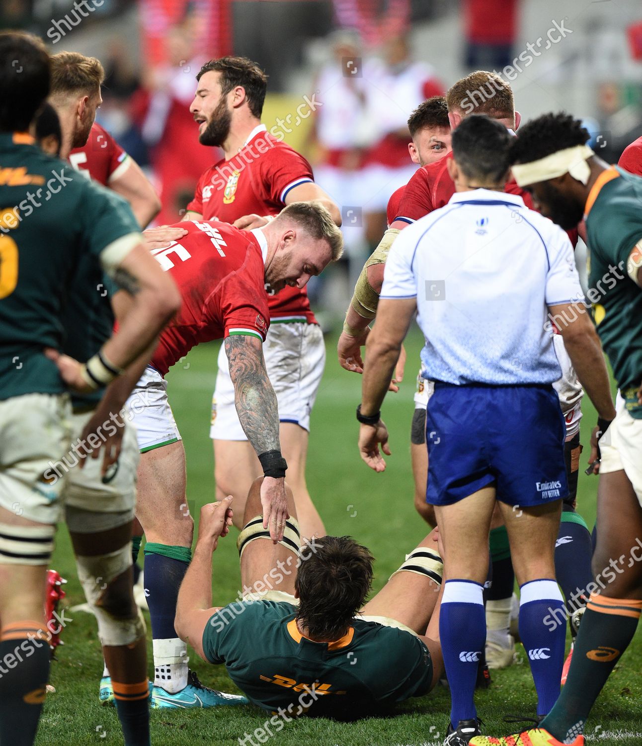 Stuart Hogg Offers Sporting Hand Eben Editorial Stock Photo - Stock ...