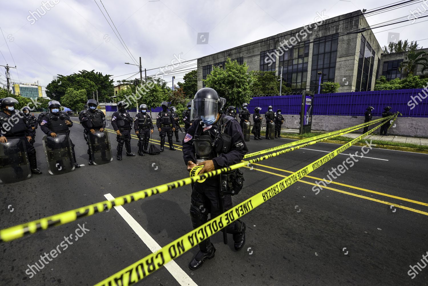 Police Officers Riot Control Unit Guard Editorial Stock Photo - Stock ...