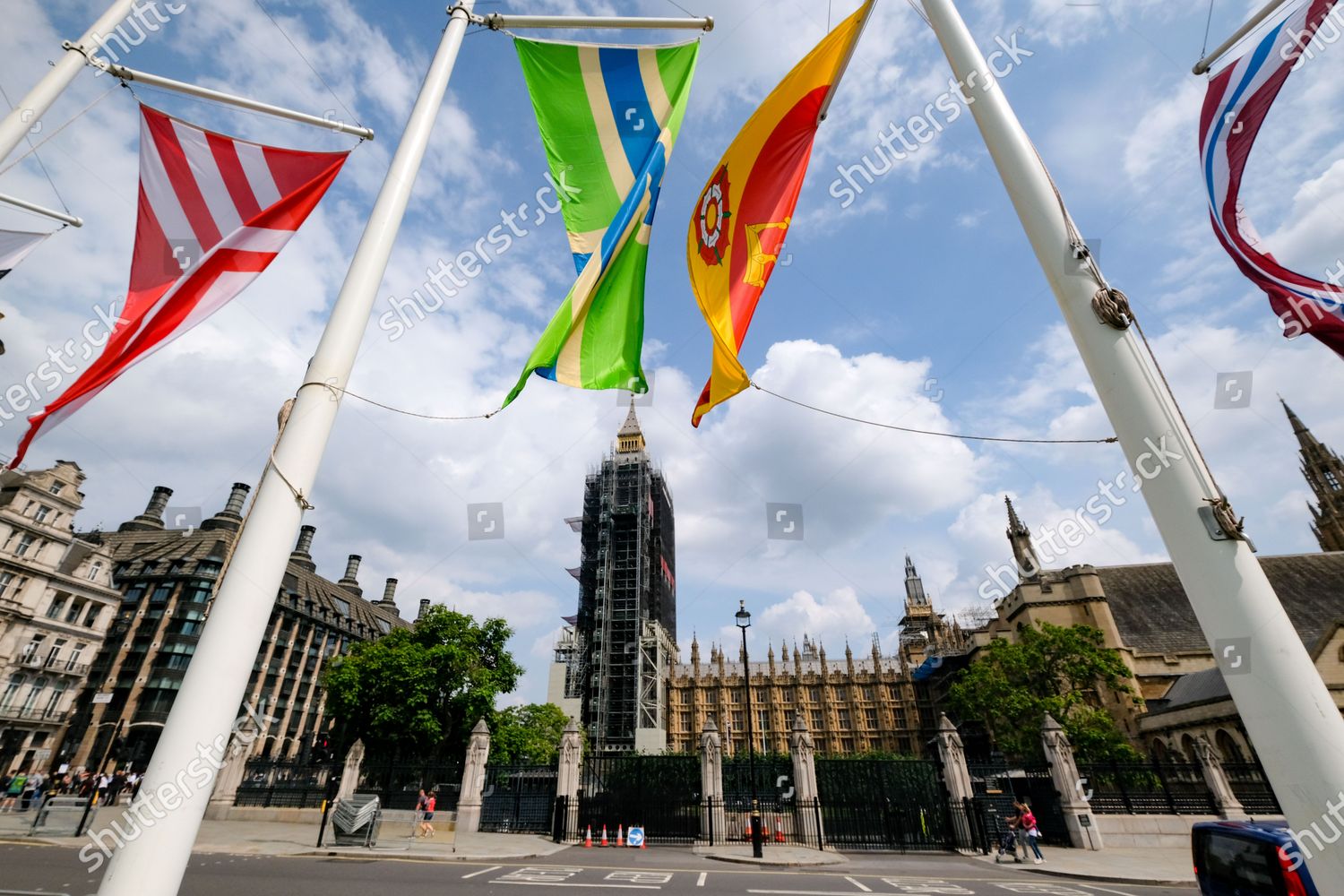 50 Historic County Flags Flying Parliament Editorial Stock Photo ...