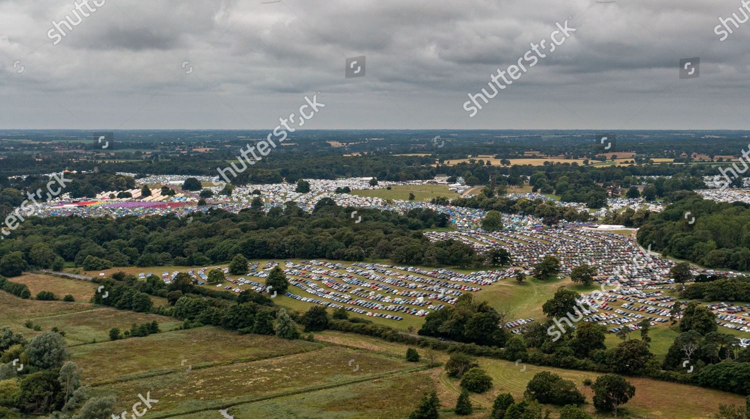 Campsites Car Parks Filling Henham Park Editorial Stock Photo - Stock ...