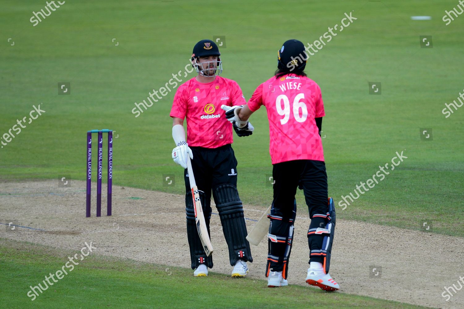 Travis Head Left David Wiese Sussex Editorial Stock Photo - Stock Image ...