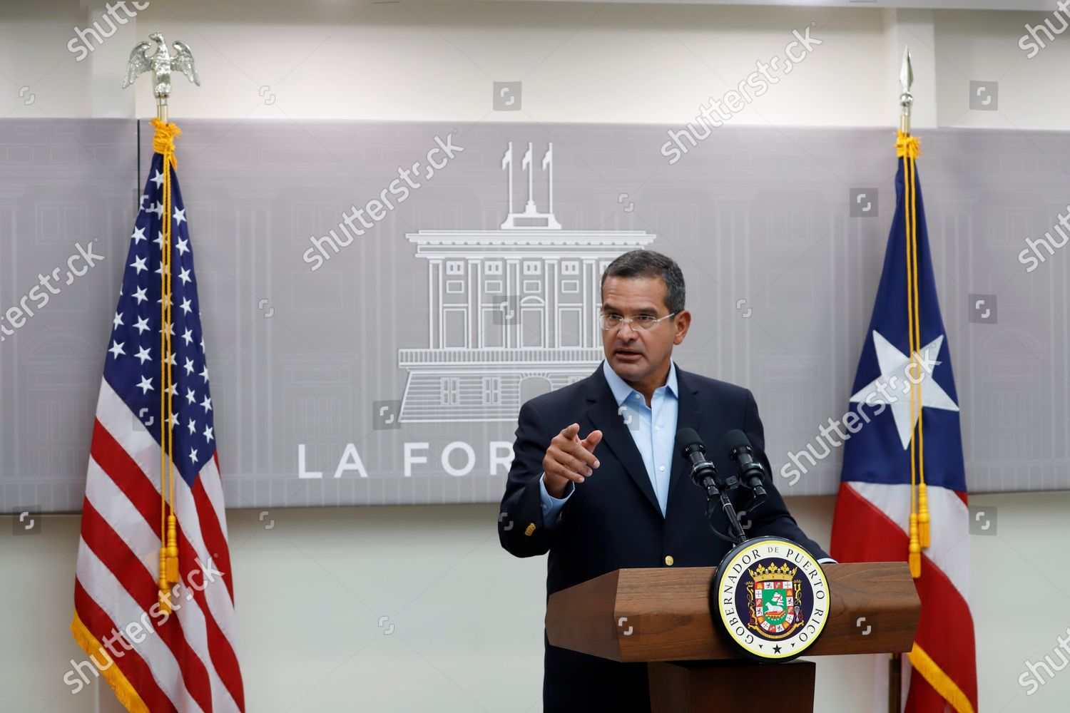Governor Puerto Rico Pedro Pierluisi Delivers Editorial Stock Photo ...
