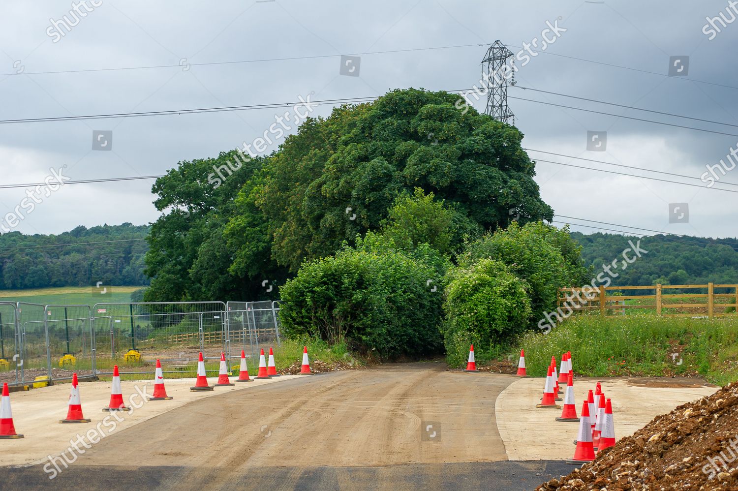Cutting Made By Hs2 Across Bowood Editorial Stock Photo - Stock Image ...