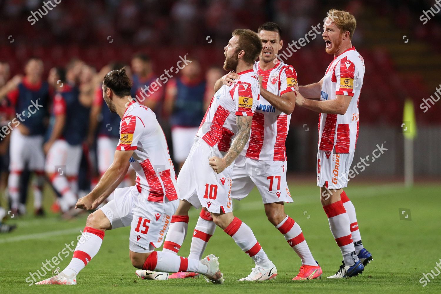 Red Star Aleksandar Katai 10 Celebrates Editorial Stock Photo - Stock ...