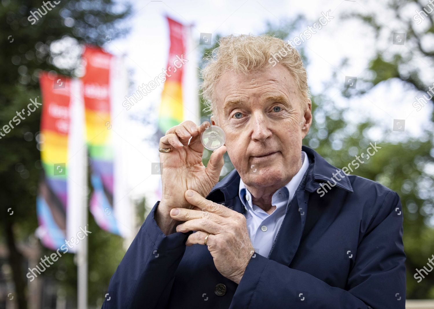 Dutch Comedian Andre Van Duin Poses Editorial Stock Photo - Stock Image ...