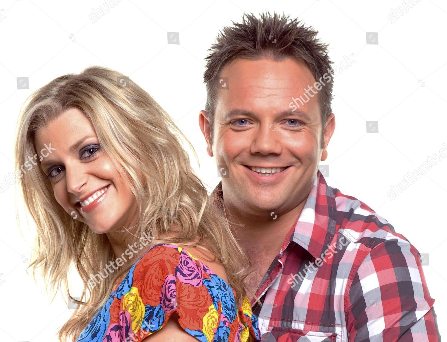 Gmtv Toonattik Presenters Jamie Rickers Anna Editorial Stock Photo ...