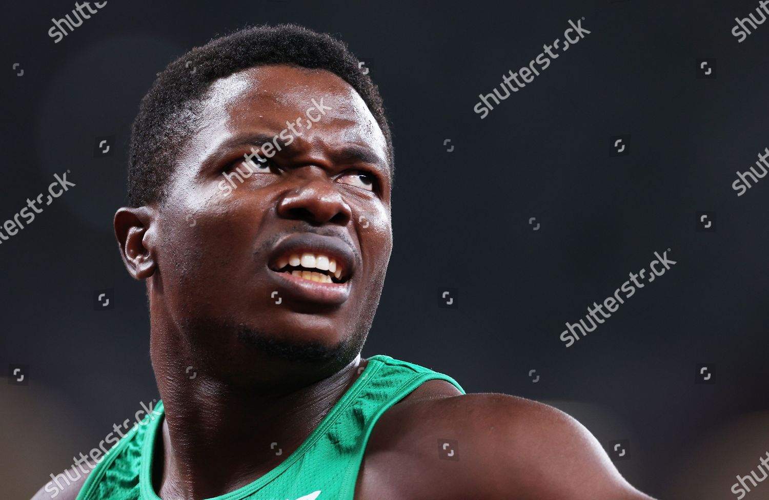 Enoch Adegoke Nigeria After His Run Editorial Stock Photo - Stock Image ...