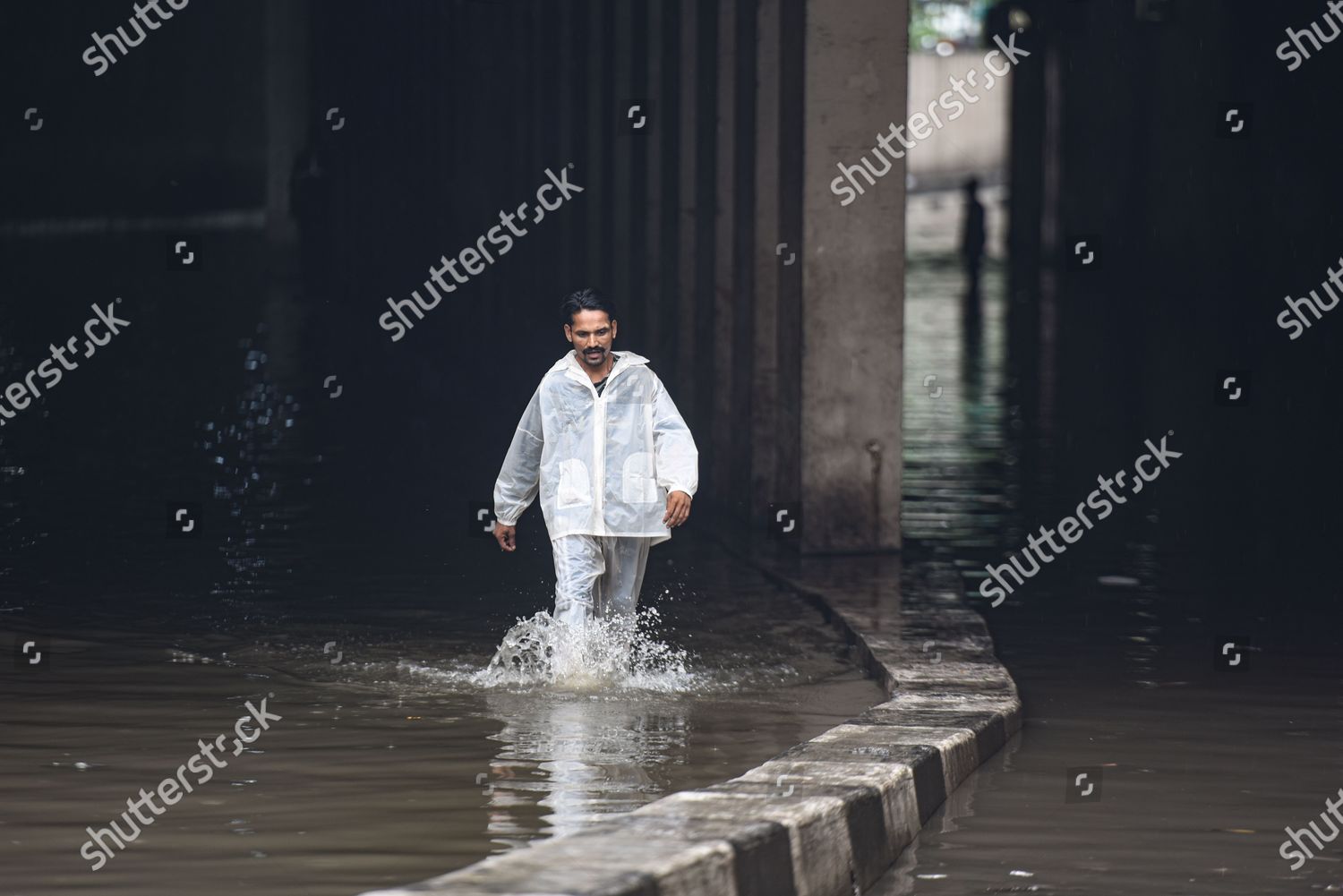 Waterlogging Underpass After Heavy Rains Yamuna Editorial Stock Photo ...