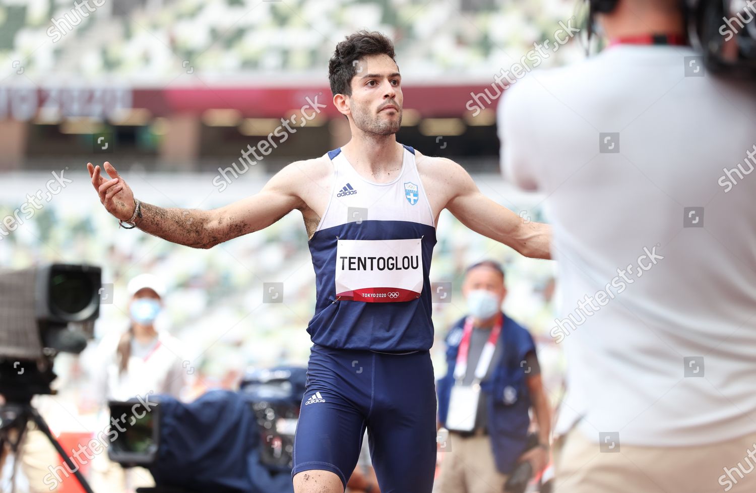 Miltiadis Tentoglou Greece Reacts After Competing Editorial Stock Photo ... Miltiadis Tentoglou Greece Reacts After Competing Editorial Stock Photo ...