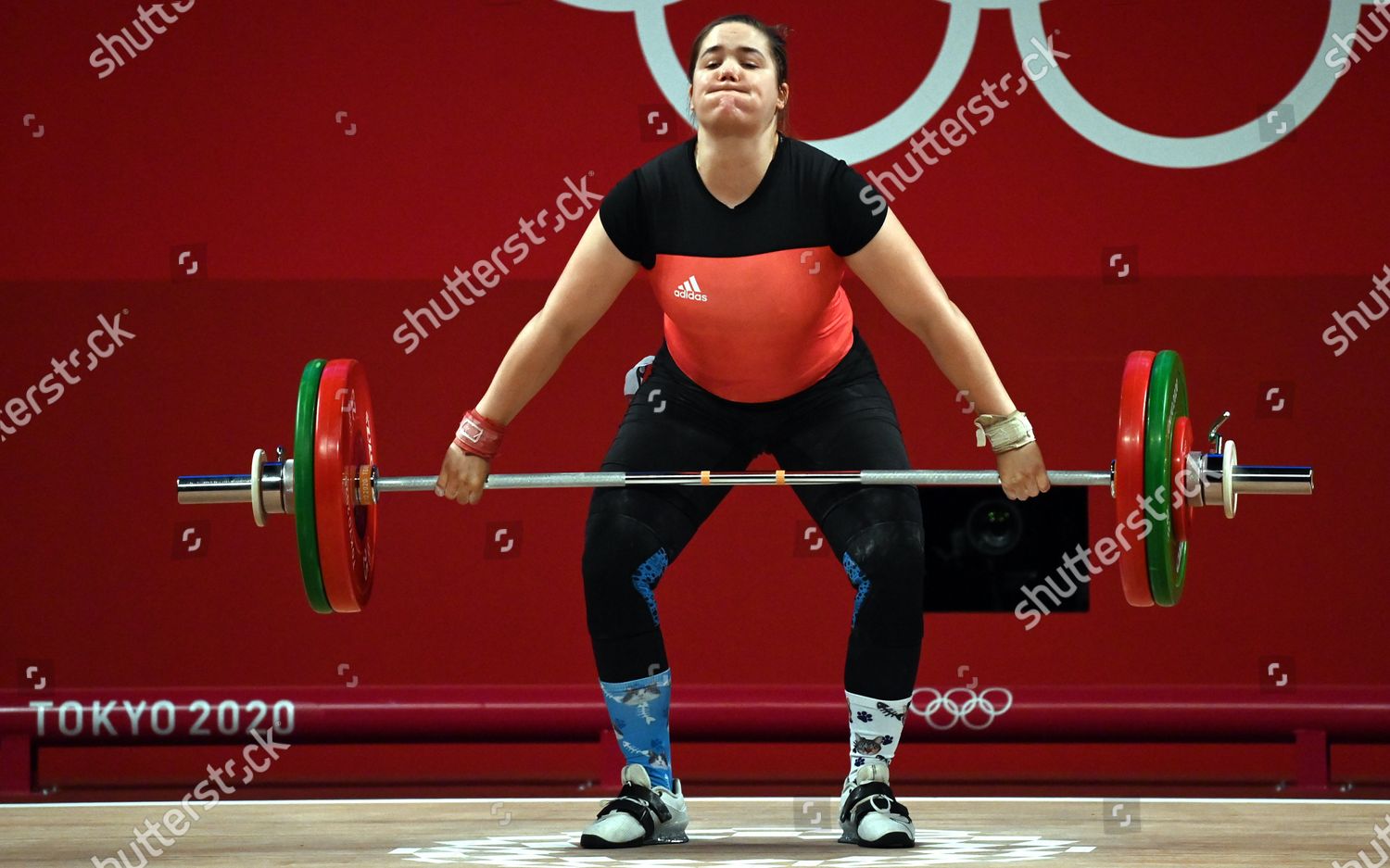Belgian Weightlifter Anna Vanbellinghen Pictured During Editorial Stock ...