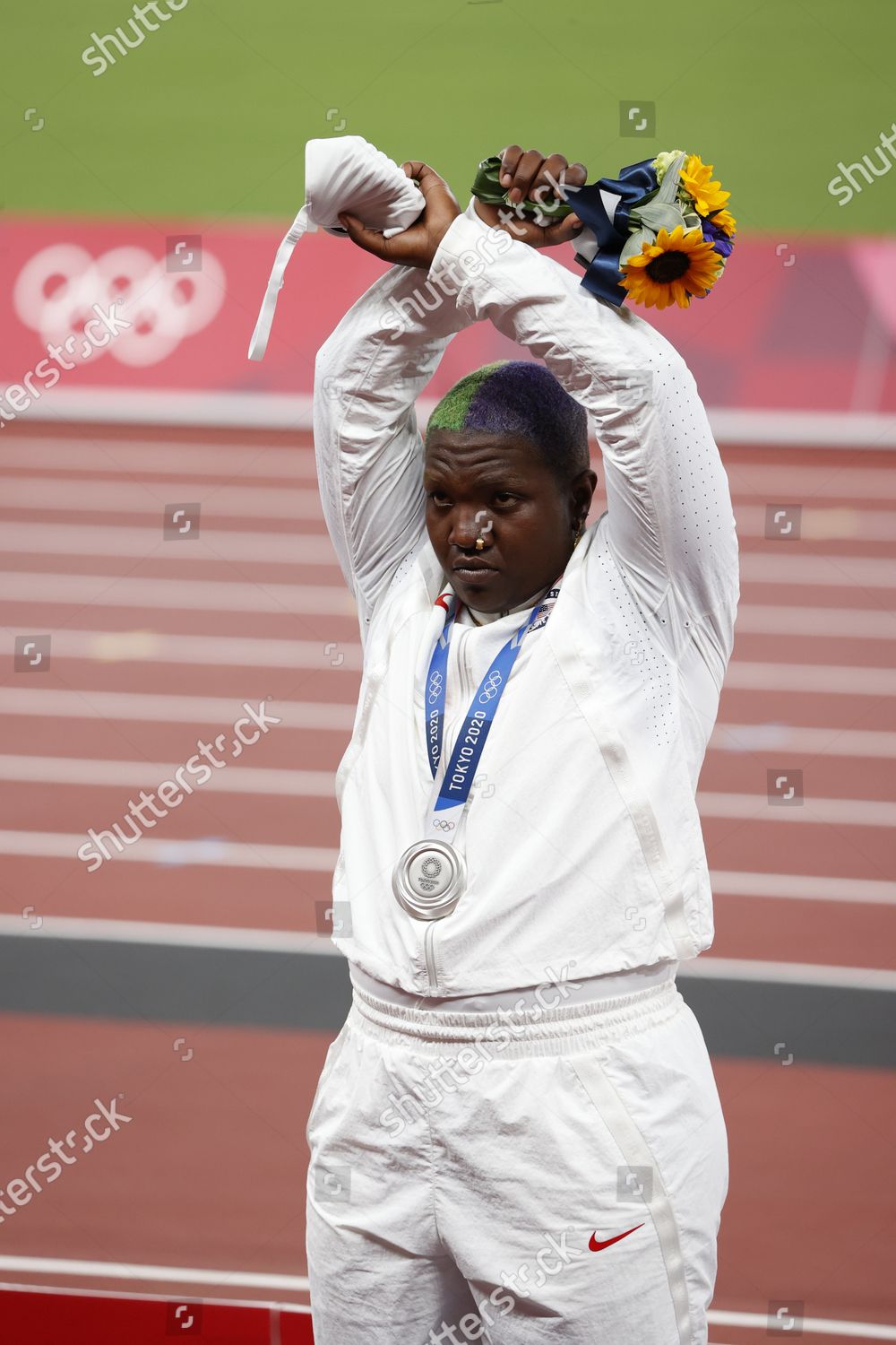Raven Saunders Usa 2nd Silver Medal Editorial Stock Photo - Stock Image ...