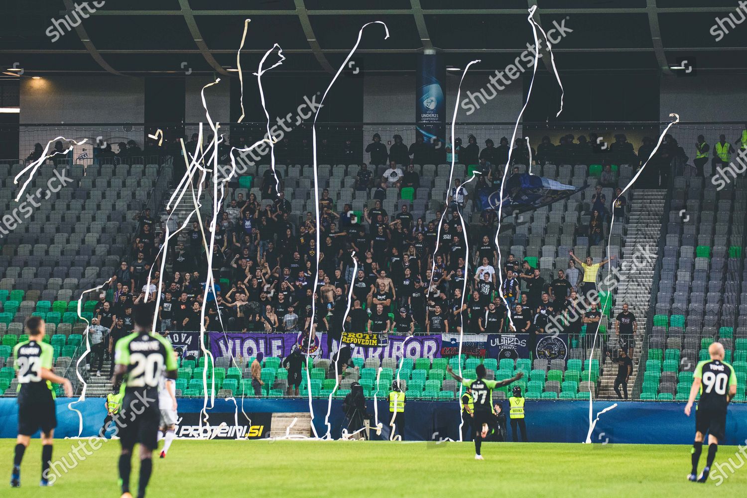VIJOLE NK MARIBOR FAN GROUP DURING Editorial Stock Photo - Stock Image ...