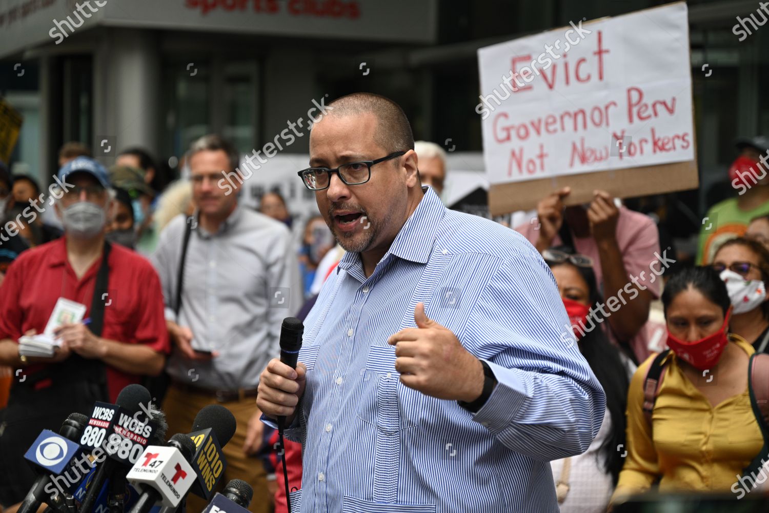 State Senator Gustavo Rivera Attends Rally Editorial Stock Photo ...
