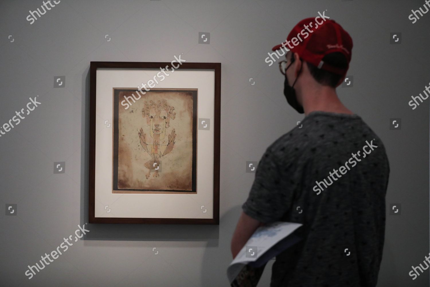 Visitor Looks Painting Angelus Novus By Editorial Stock Photo - Stock ...