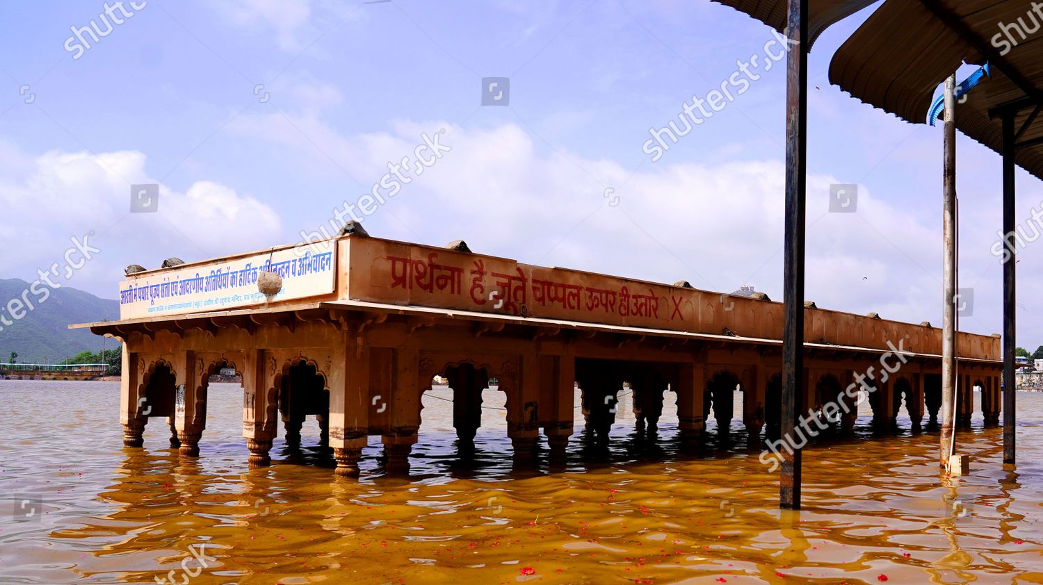View Pushkar Lake After Monsoon Rain Editorial Stock Photo - Stock ...