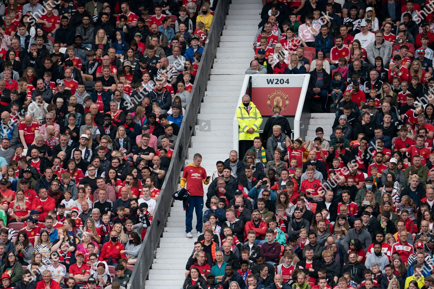 Fans Seen Stands Old Trafford Stadium Editorial Stock Photo - Stock ...