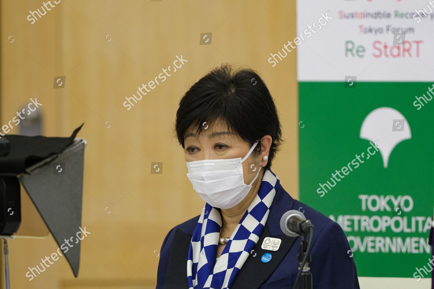 Governor Koike Yuriko Waiting Sustainable Recovery Editorial Stock ...