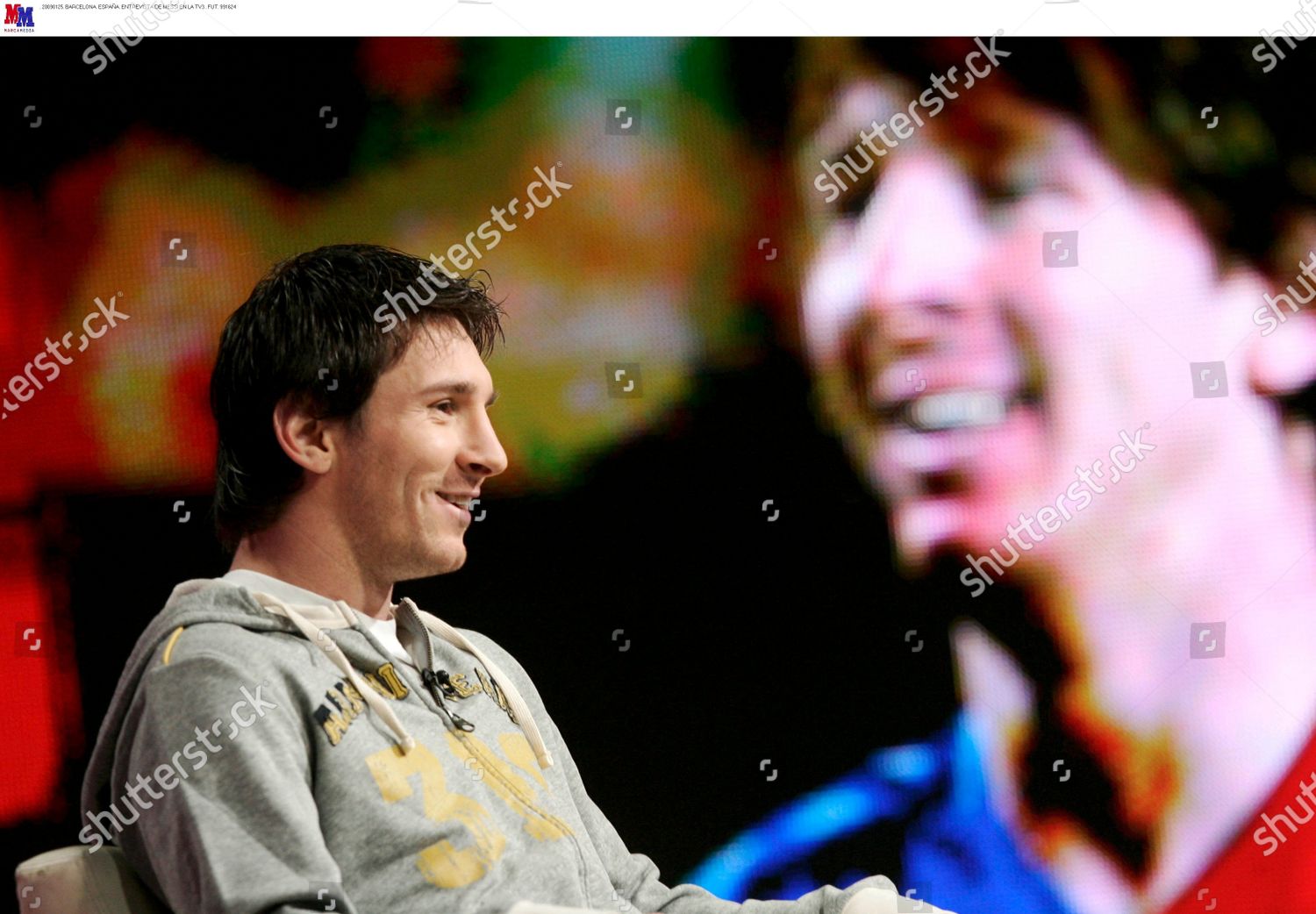 Interview Lionel Messi On Tv3 Editorial Stock Photo - Stock Image ...