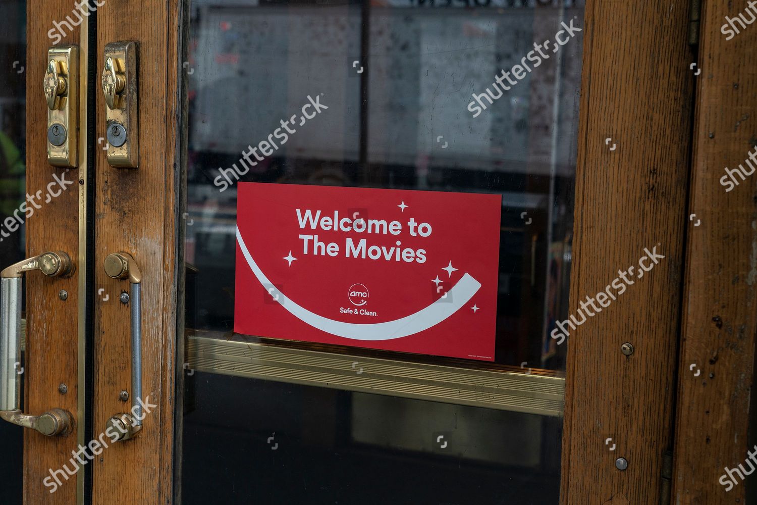 POSTER ON FRONT DOORS AMC MOVIE Editorial Stock Photo - Stock Image ...