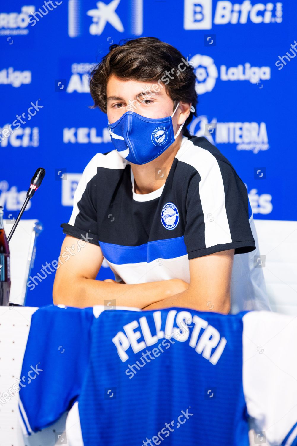 Uruguayan Forward Facundo Pellistri Poses During Editorial Stock Photo ...