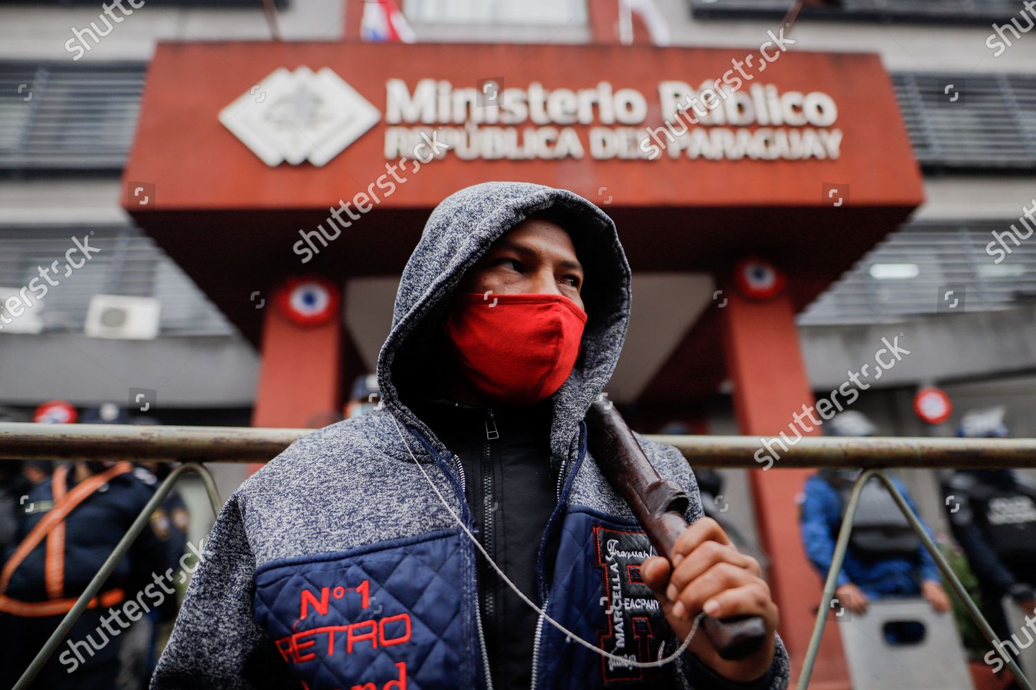 Indigenous People Protest Today Front Headquarters Editorial Stock ...