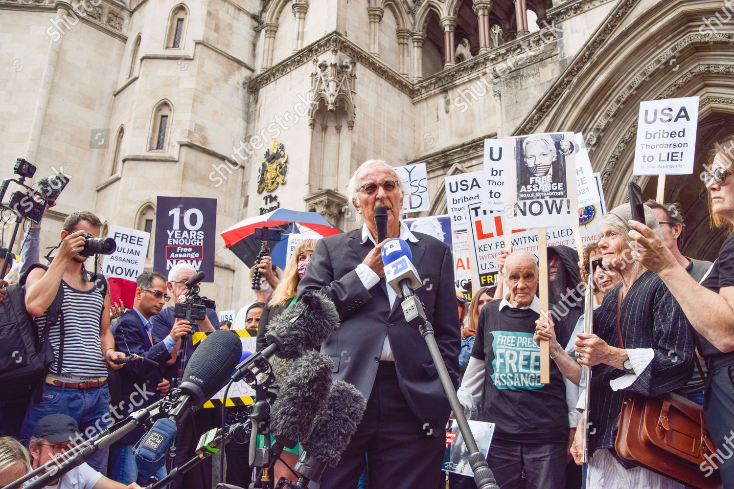 Journalist John Pilger Speaks Media During Editorial Stock Photo ...