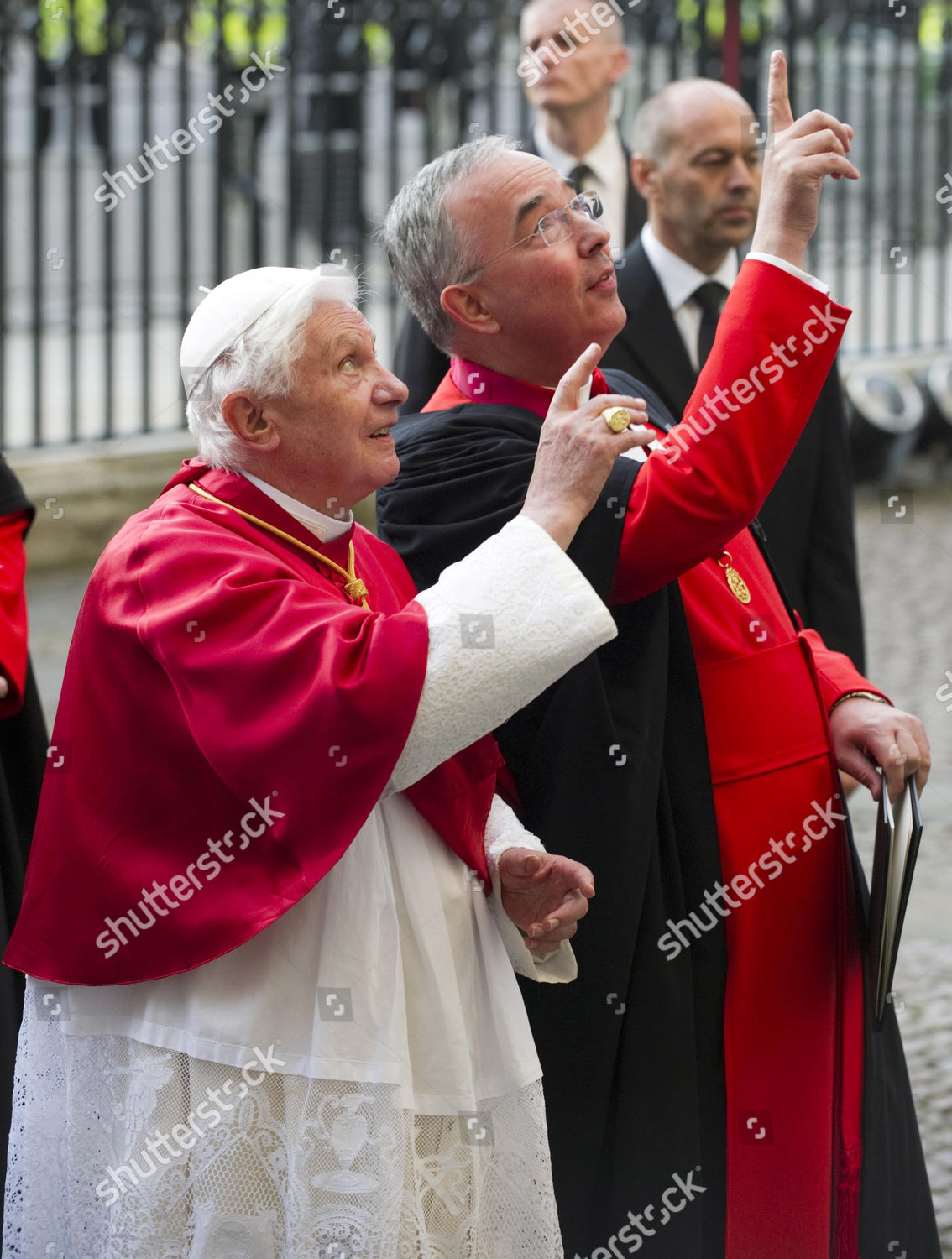 Pope Benedict Xvi Arriving Westminster Abbey Editorial Stock Photo ...