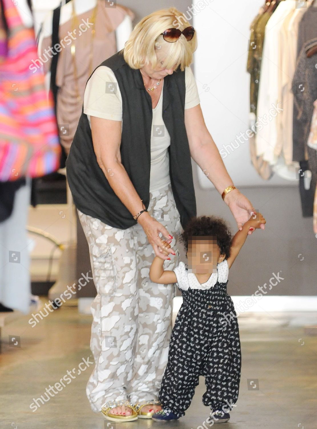 Erna Klum Baby Lou Sulola Samuel Editorial Stock Photo - Stock Image ...