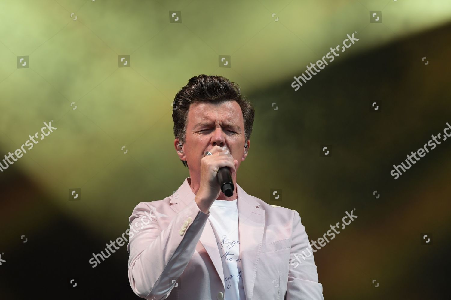 Rick Astley Concert Newmarket Races Newmarket Editorial Stock Photo ...