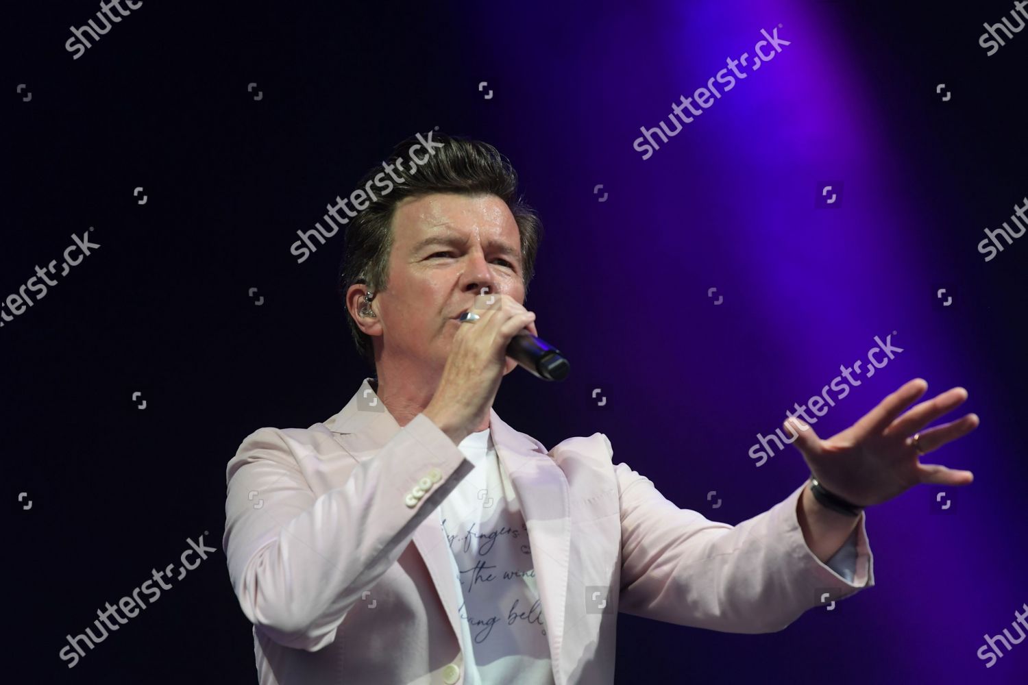 Rick Astley Concert Newmarket Races Newmarket Editorial Stock Photo ...