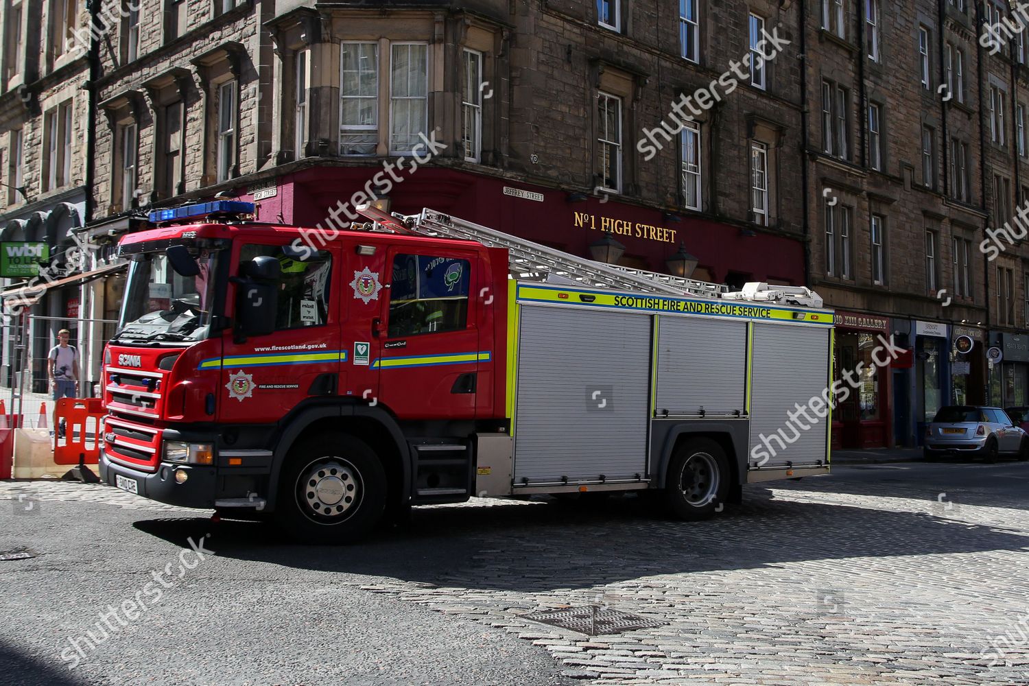 Scottish Fire Rescue Service Attends Emergency Editorial Stock Photo ...