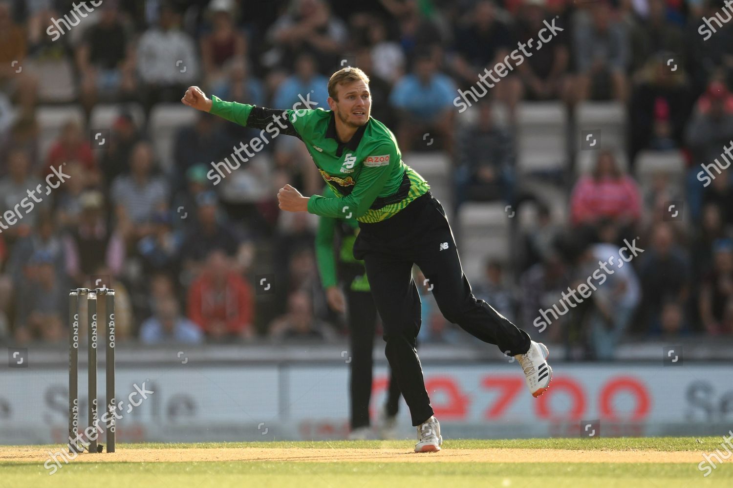 Danny Briggs Southern Brave Bowling During Editorial Stock Photo ...