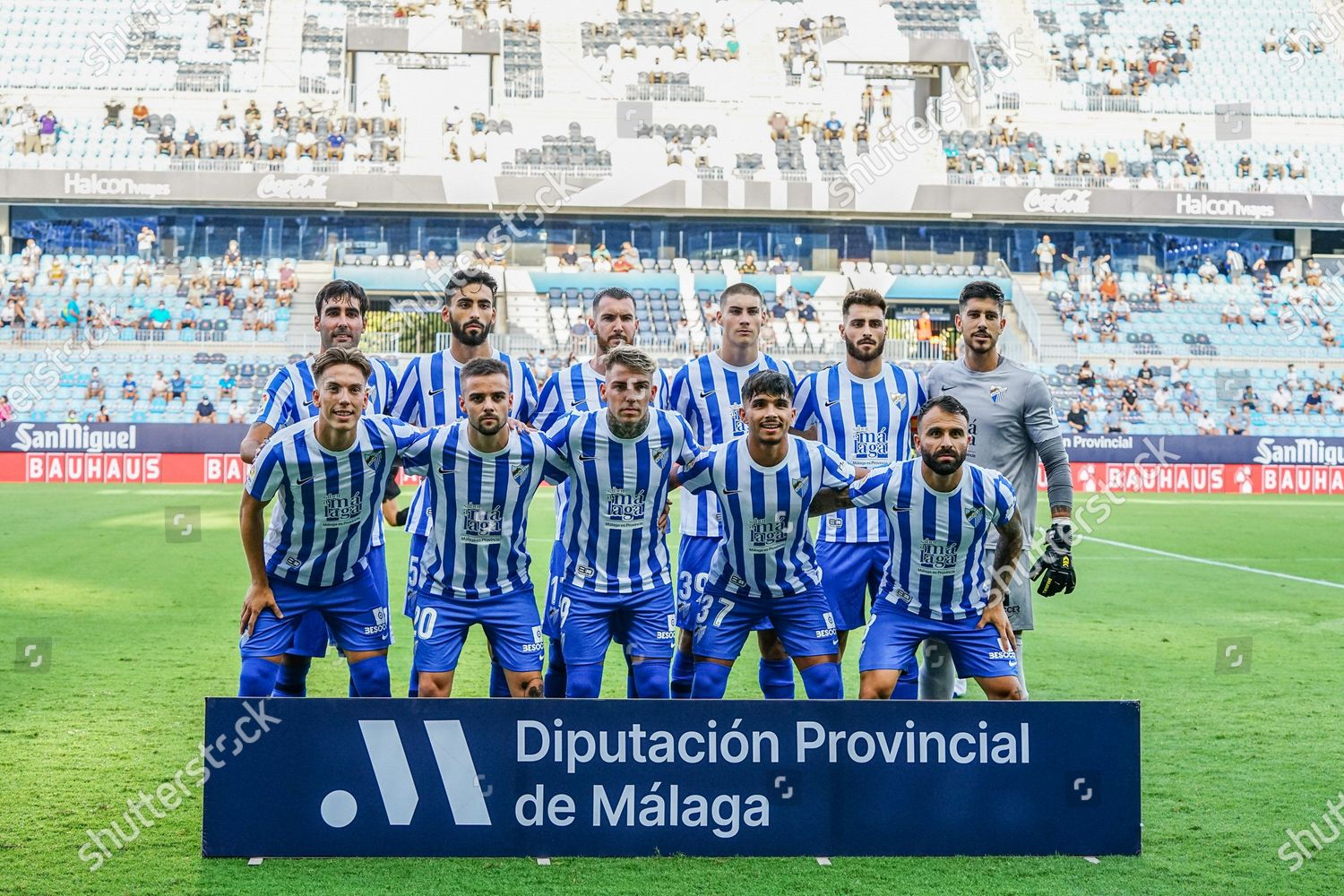 Malaga Cf Players Pose Group Photo Editorial Stock Photo - Stock Image ...