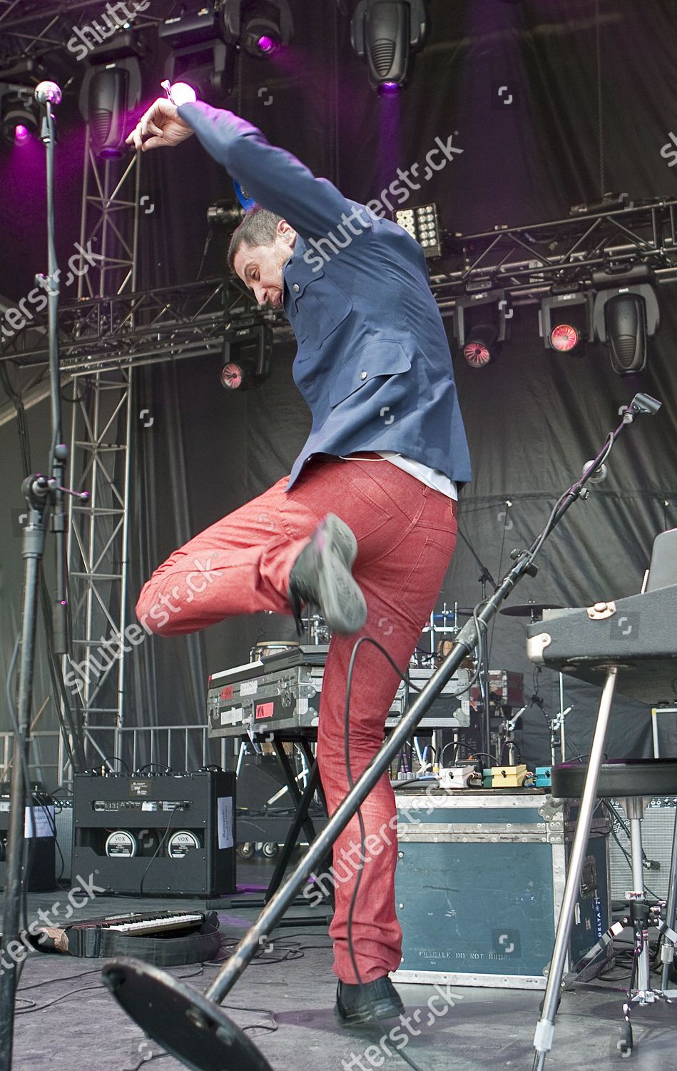 Mutemaths Lead Singer Paul Meany Rips Editorial Stock Photo - Stock ...