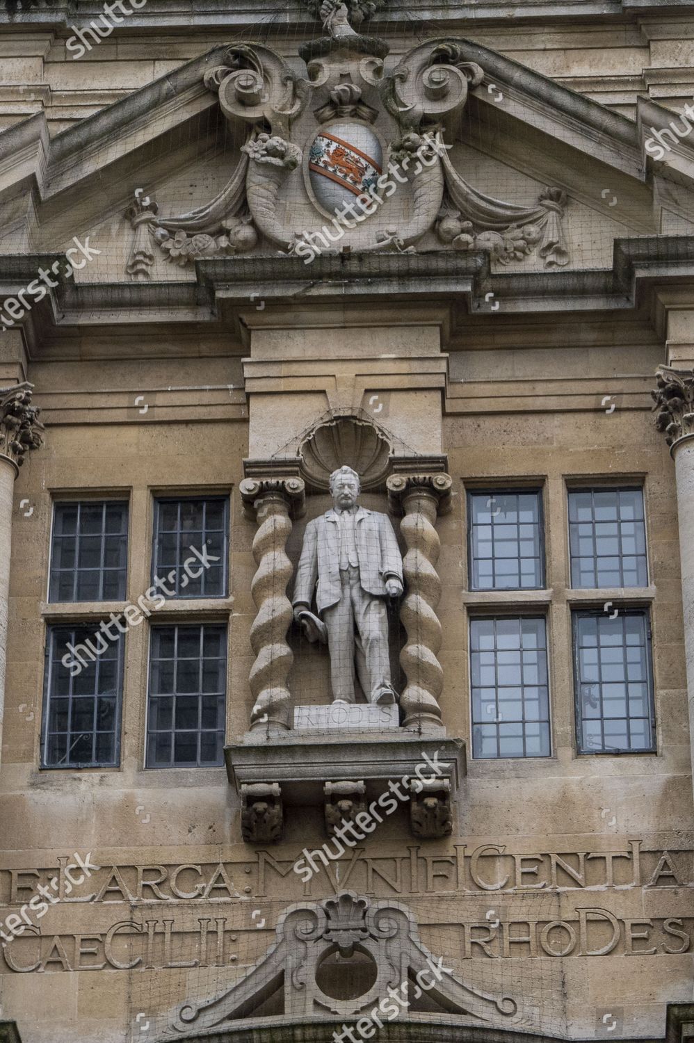 Statue Cecil Rhodes On Front Oriel Editorial Stock Photo - Stock Image | Shutterstock