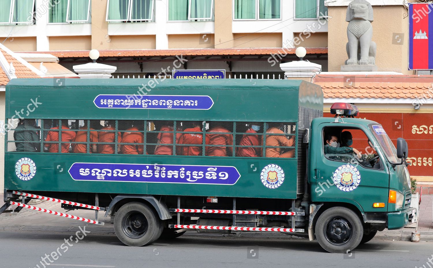 Police Truck Carrying Rong Chhun President Editorial Stock Photo ...
