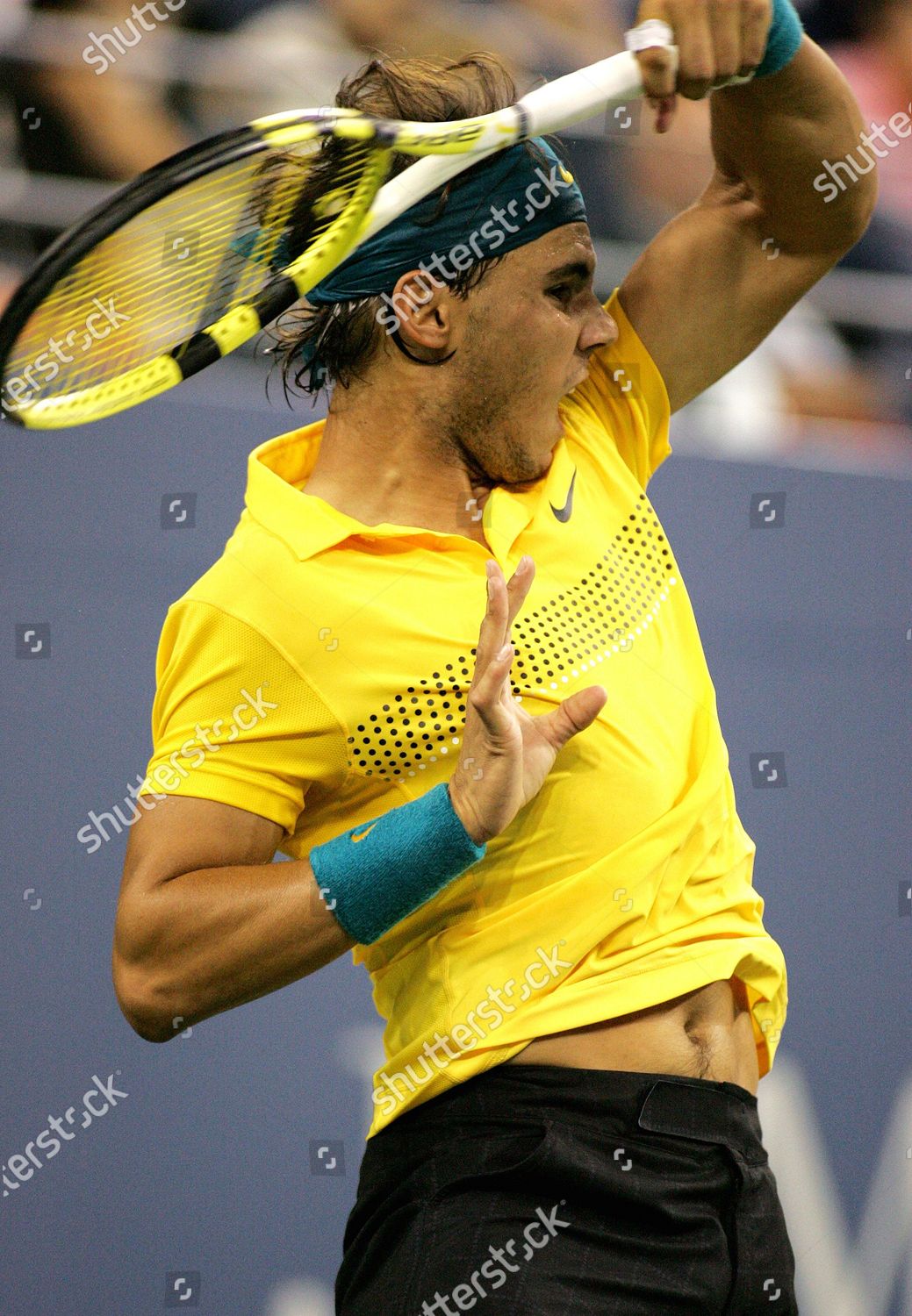 Rafael Nadal Spain Returns Ball Nicolas Editorial Stock Photo - Stock ...